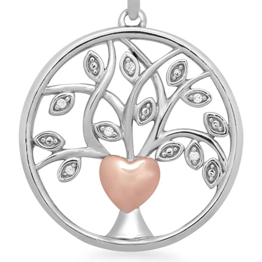 10k Diamond Family Tree Necklace - Gem